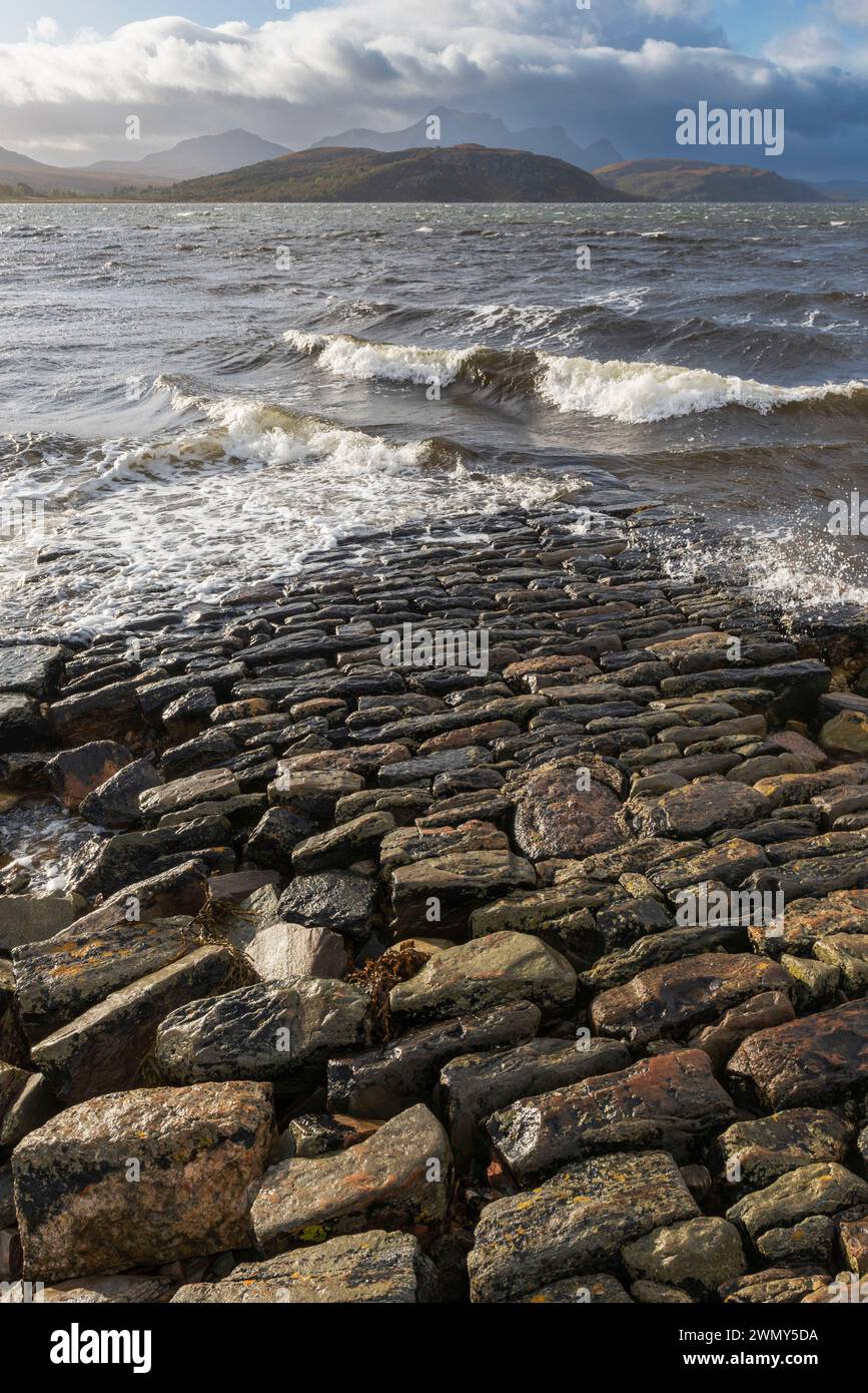 United Kingdom, Scotland, Highlands, North Coast 500 Road, Kyle of ...