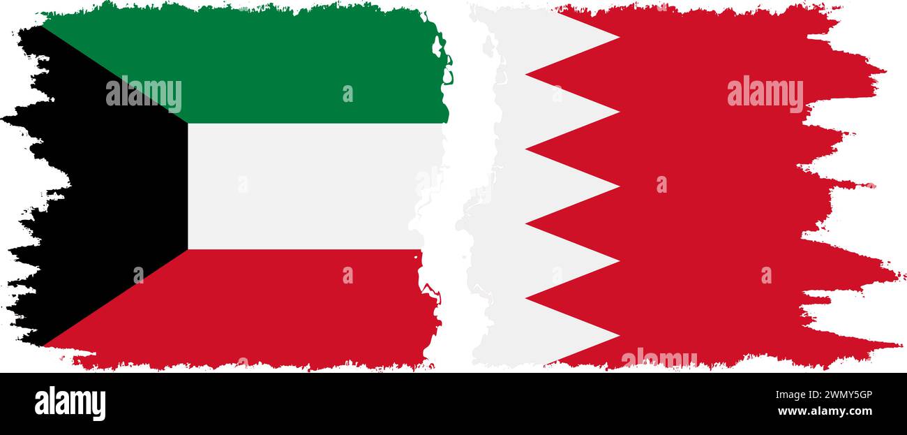 Kuwait bahrain flag hi-res stock photography and images - Alamy
