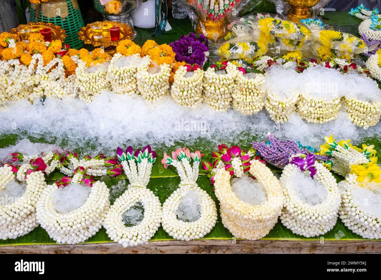 Thailand, Bangkok, Pak Klong Talad flower market Stock Photo - Alamy