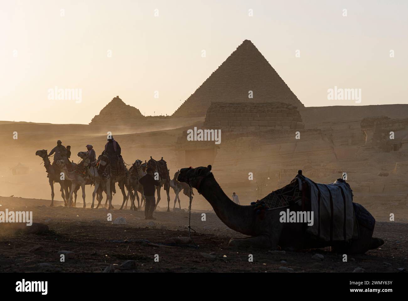 Egypt, Cairo, Guiza, Memphis and its necropolis, the pyramid fields ...