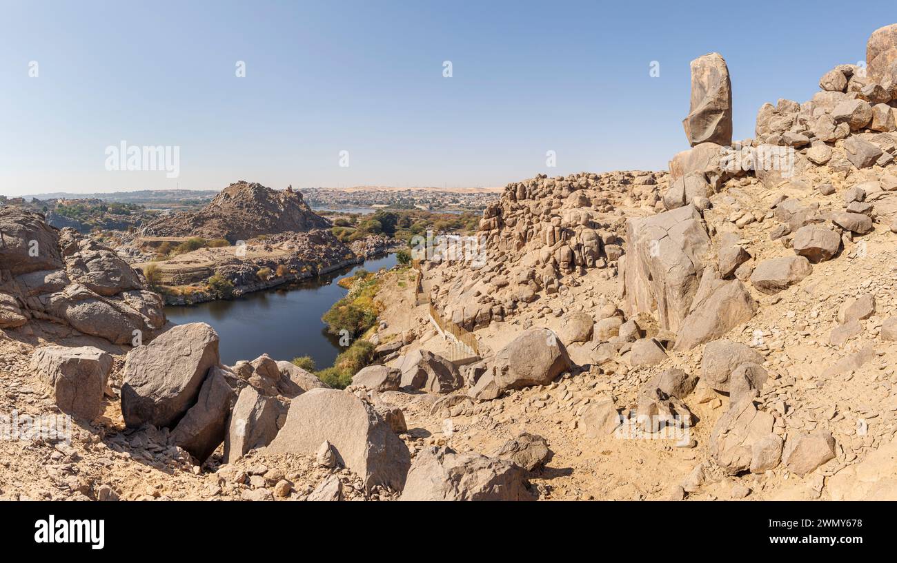 Egypt, Aswan, Sehel island, the Nile river Stock Photo - Alamy