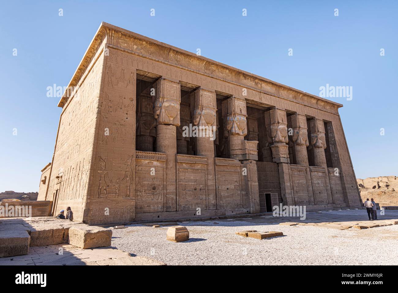 Egypt, Qena, Dendera, Pharaonic temples in Upper Egypt from the ...