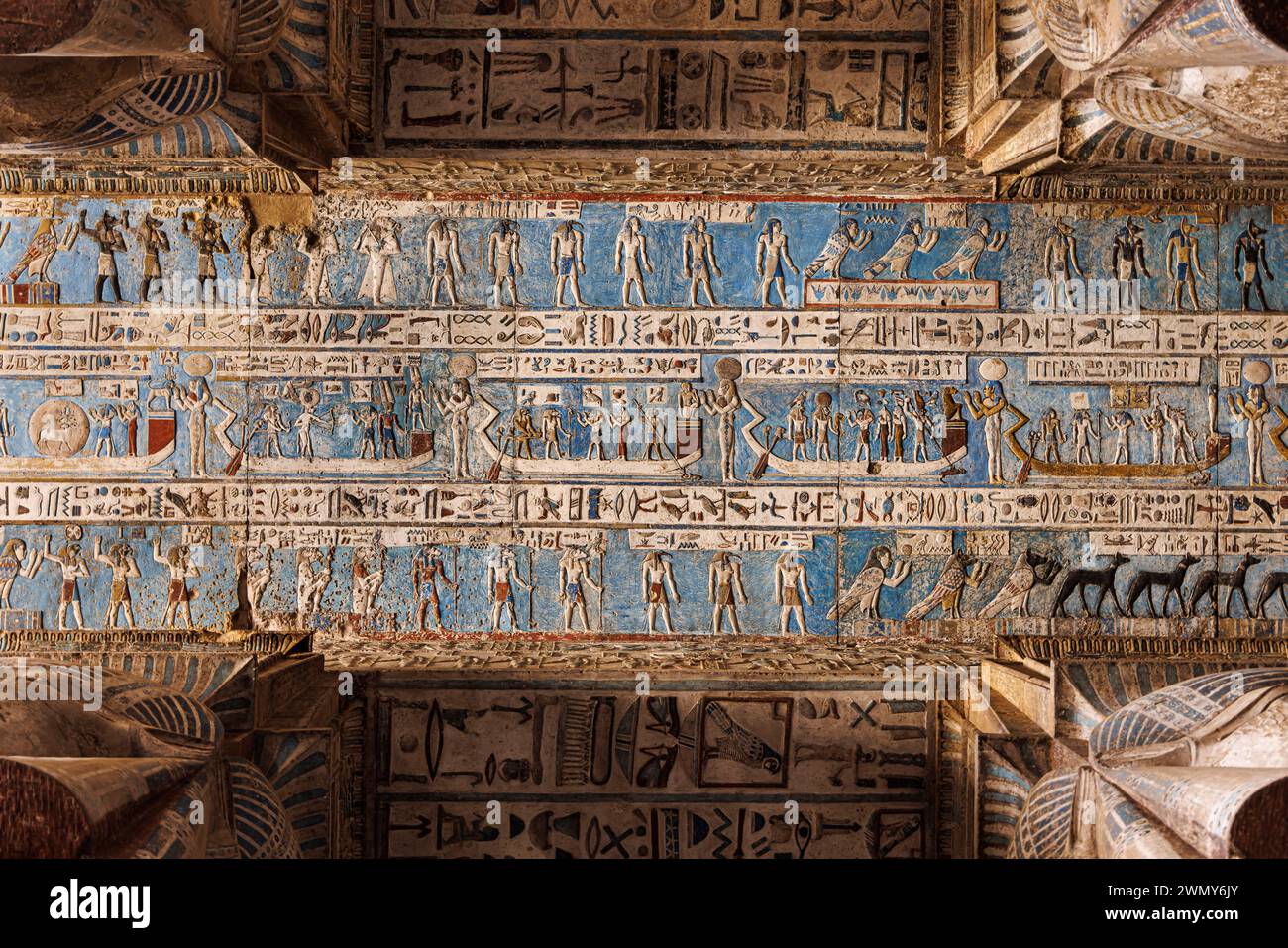 Egypt, Qena, Dendera, Pharaonic temples in Upper Egypt from the ...