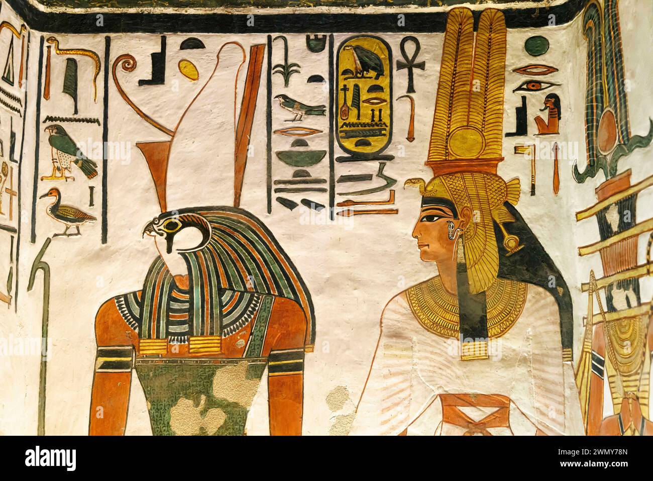 Egypt, Luxor, Ancient Thebes with its Necropolis listed as World Heritage by UNESCO, queens ...