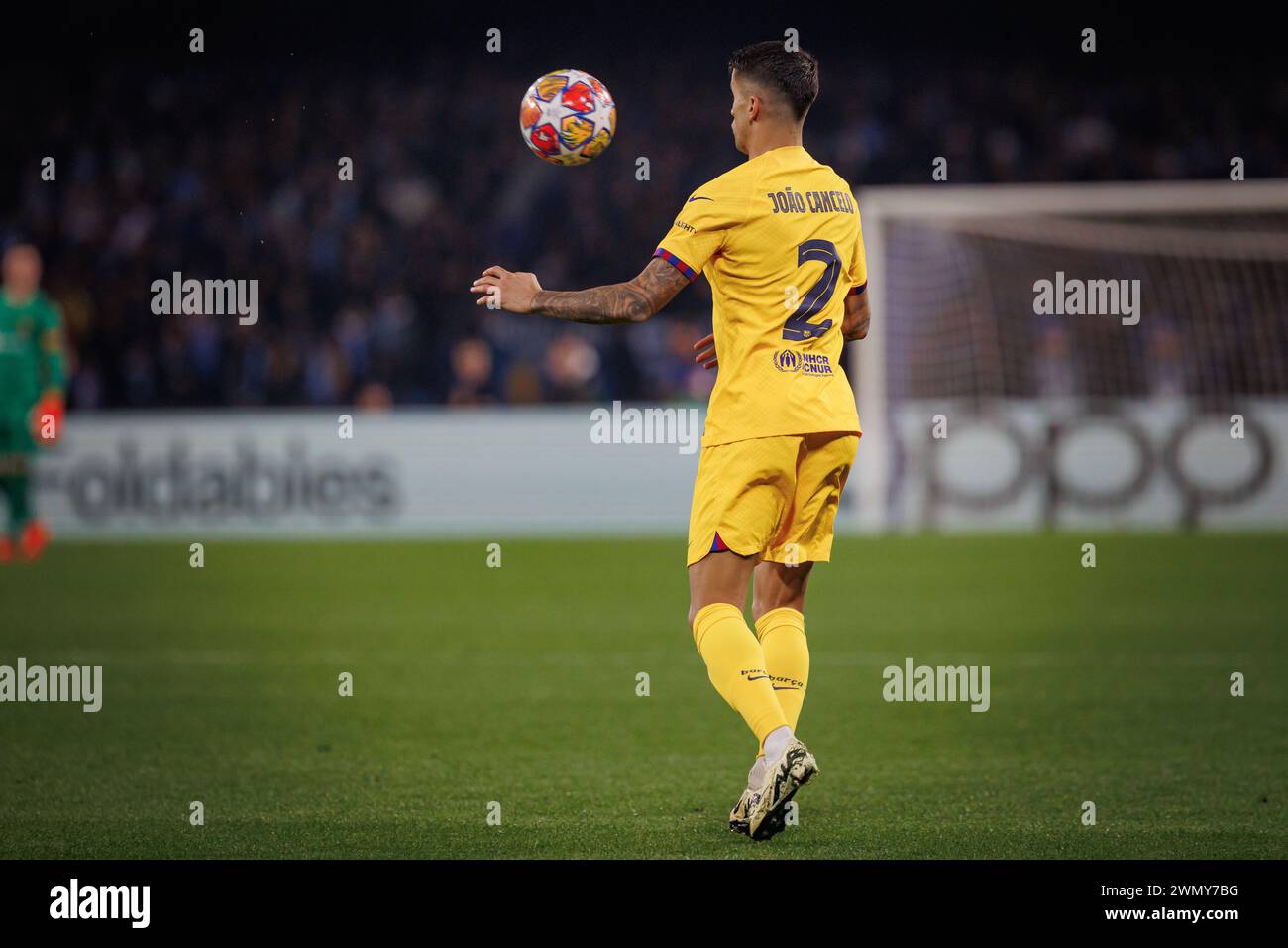 Joao Cancelo during UEFA Champions League 23/24 game between SSC Napoli ...