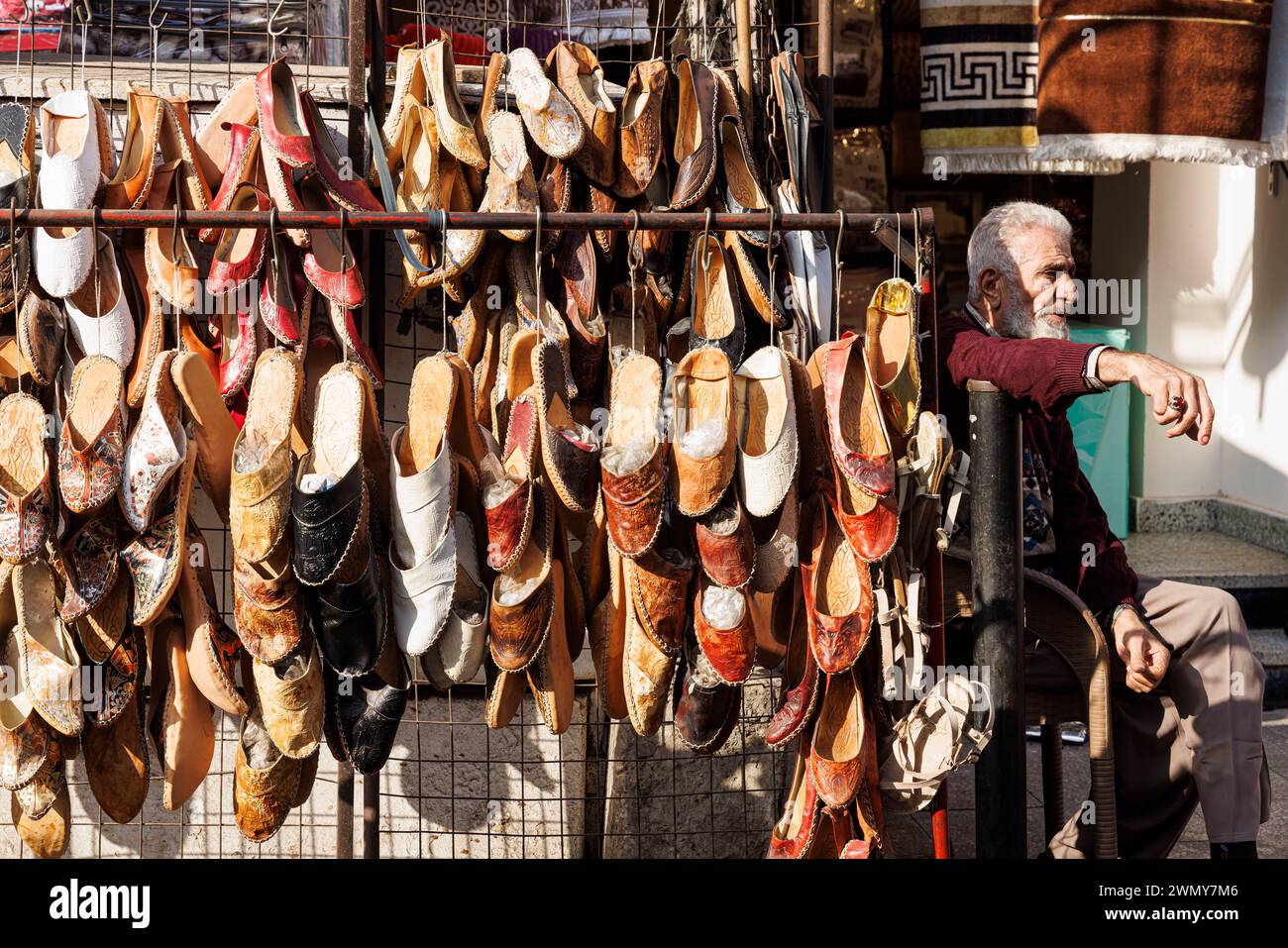 Egypt, Cairo, Historic Cairo listed as World Heritage by UNESCO, El Khiamiah (or tentmakers ...