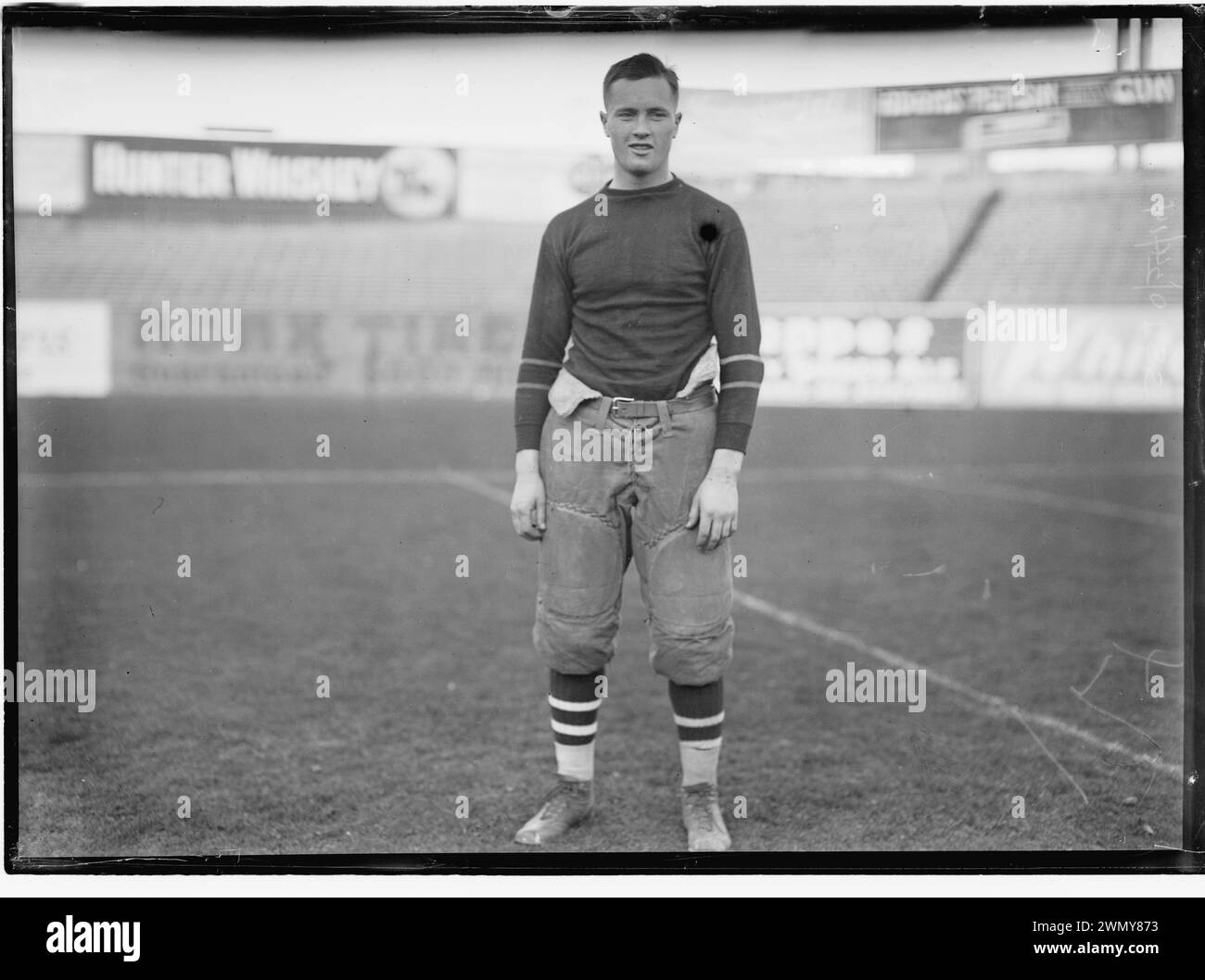 Photograph shows Cornell University football player quarterback Charles ...