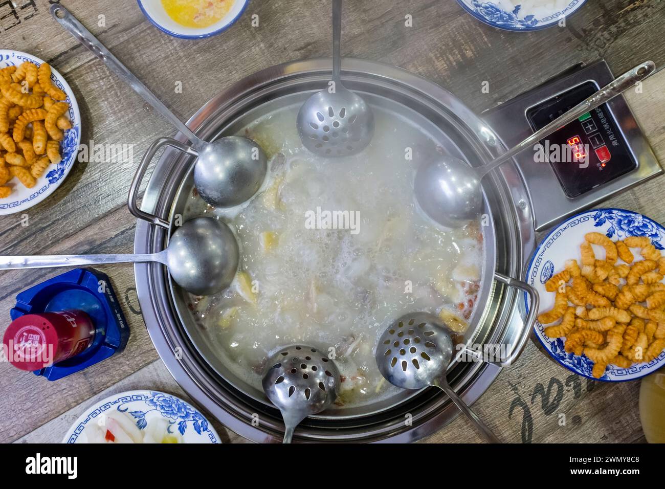 Traditional winter warmer Chinese hot pot Stock Photo - Alamy