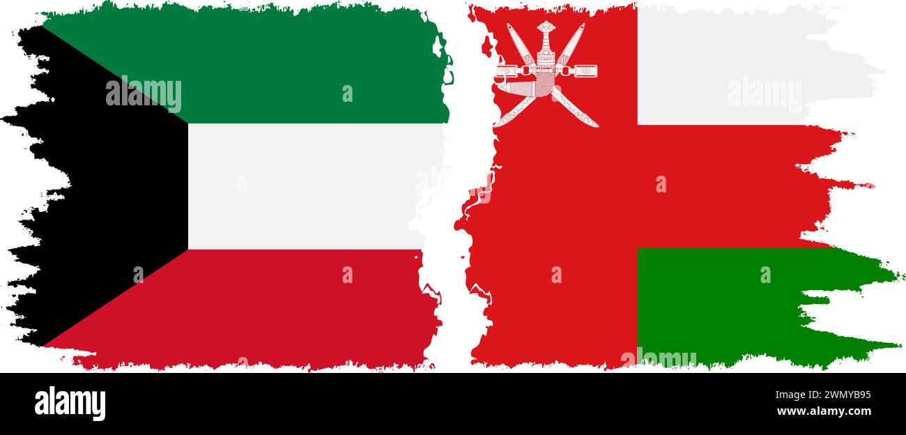 Kuwait oman flag Stock Vector Images - Alamy