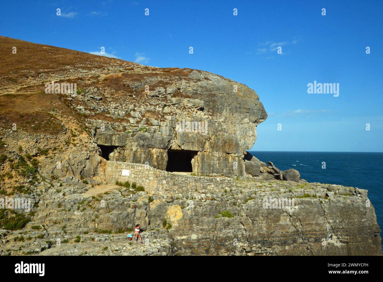 Tilly Whim Caves, Isle of Purbeck, Dorset, UK Stock Photo - Alamy