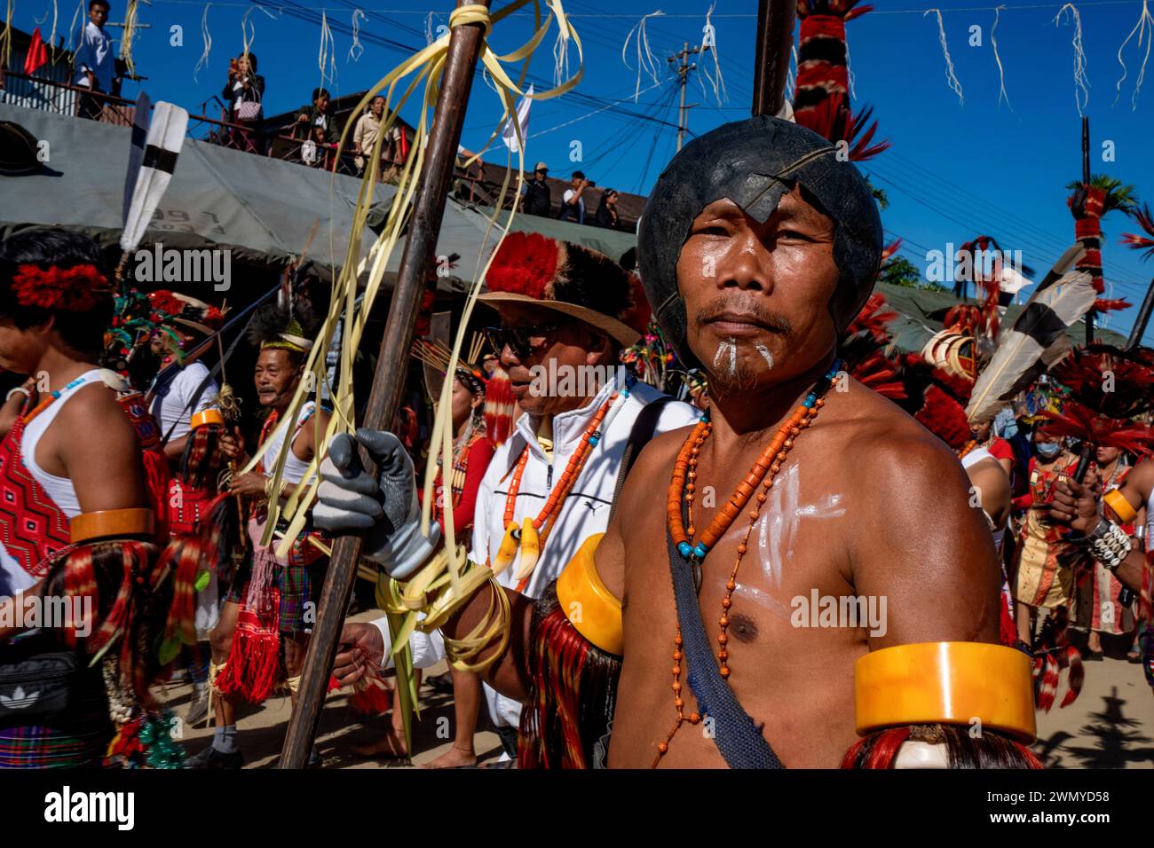 India, Arunachal Pradesh, Khonsa, Chalo Loku festival within the Nocte ...