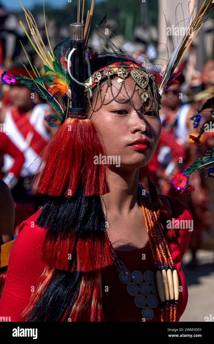 India, Arunachal Pradesh, Khonsa, Chalo Loku festival within the Nocte ...