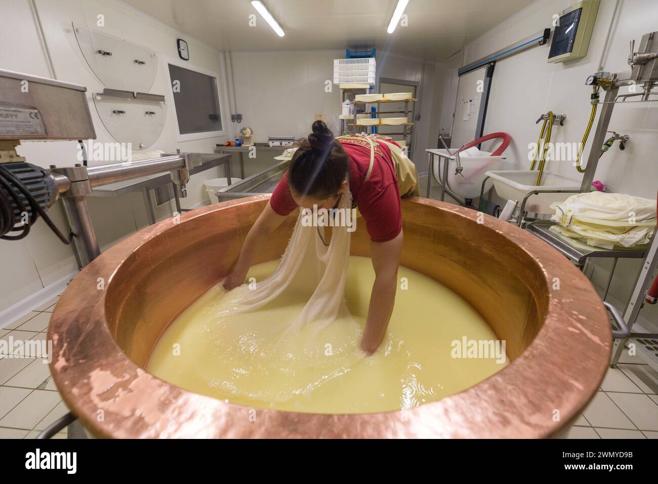 Woman laboratory vat hi-res stock photography and images - Alamy