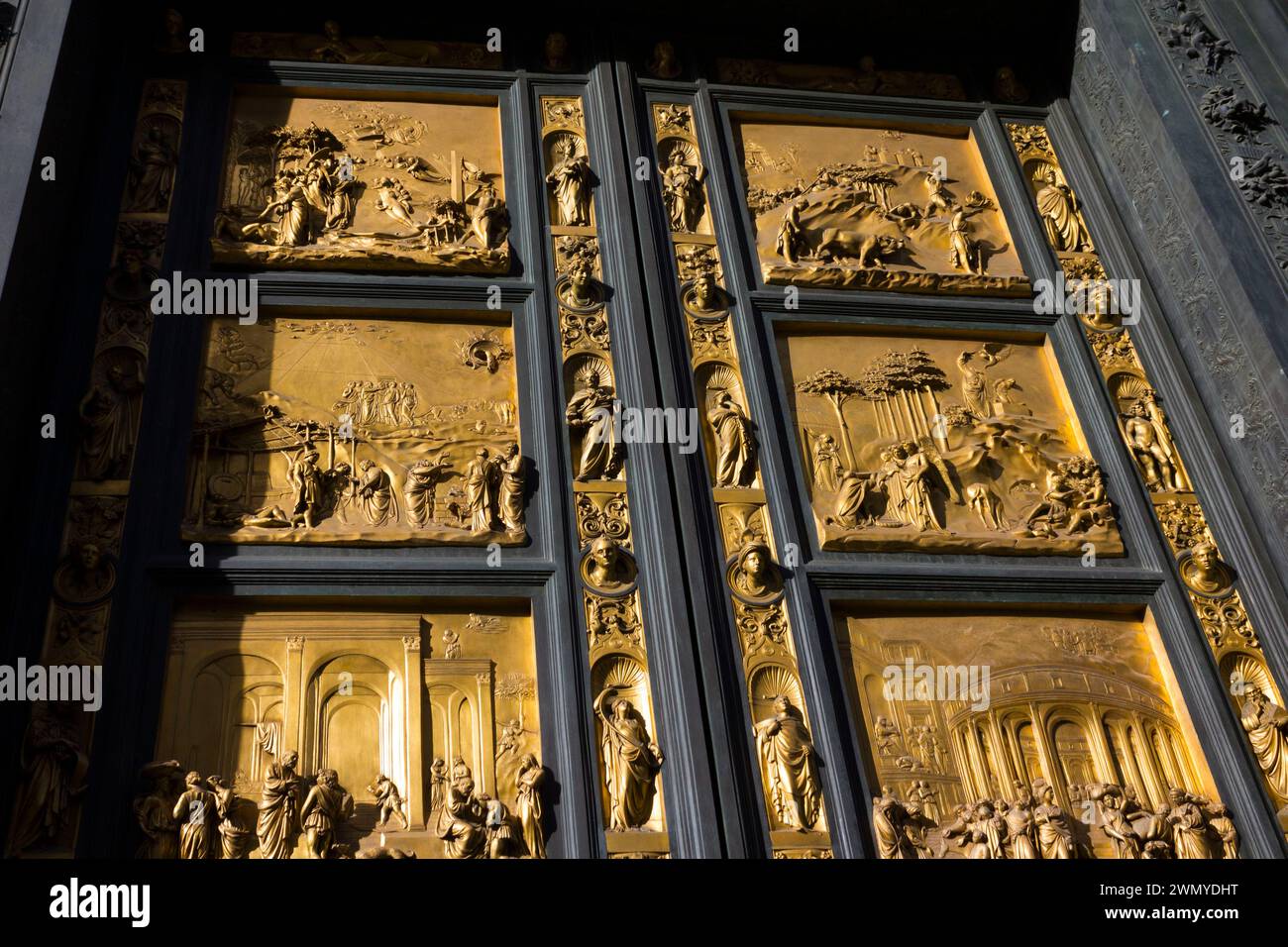 Baptistery of Florence, east doors in bronze, doors to paradise, by ...