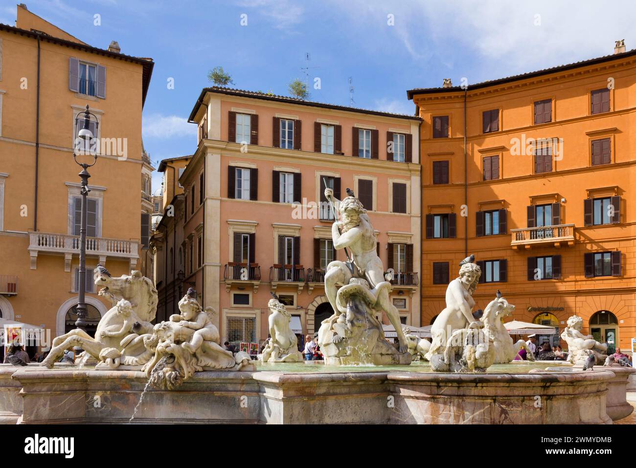 Italy, Lazio, Rome, UNESCO World Heritage Site, Fontana del Nettuno ...