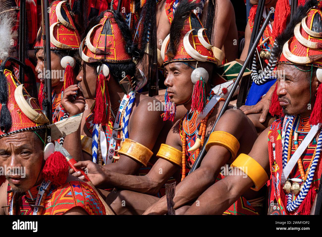 India, Nagaland, Kohima, annual meeting of all the Naga tribes during ...