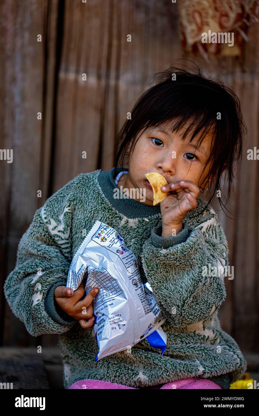 India, Nagaland, tribal Naga village of Khonoma Stock Photo - Alamy