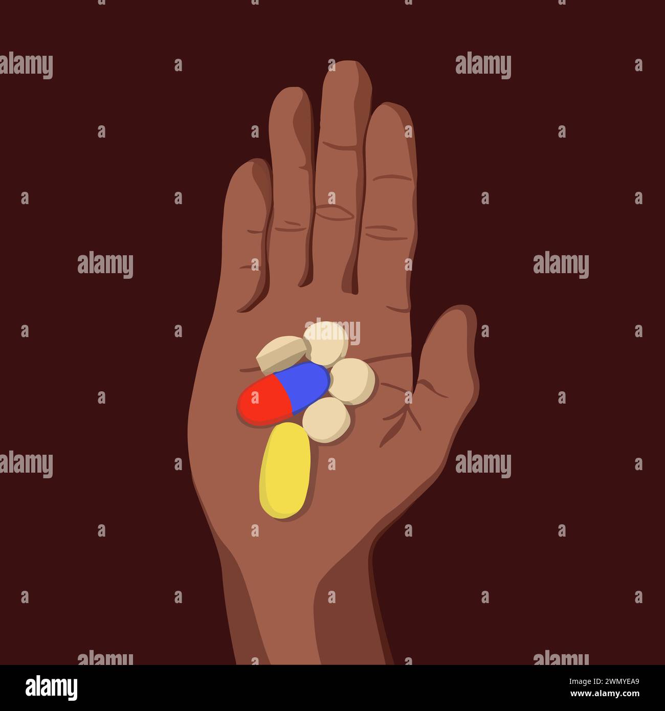 Painkiller patient Stock Vector Images - Alamy