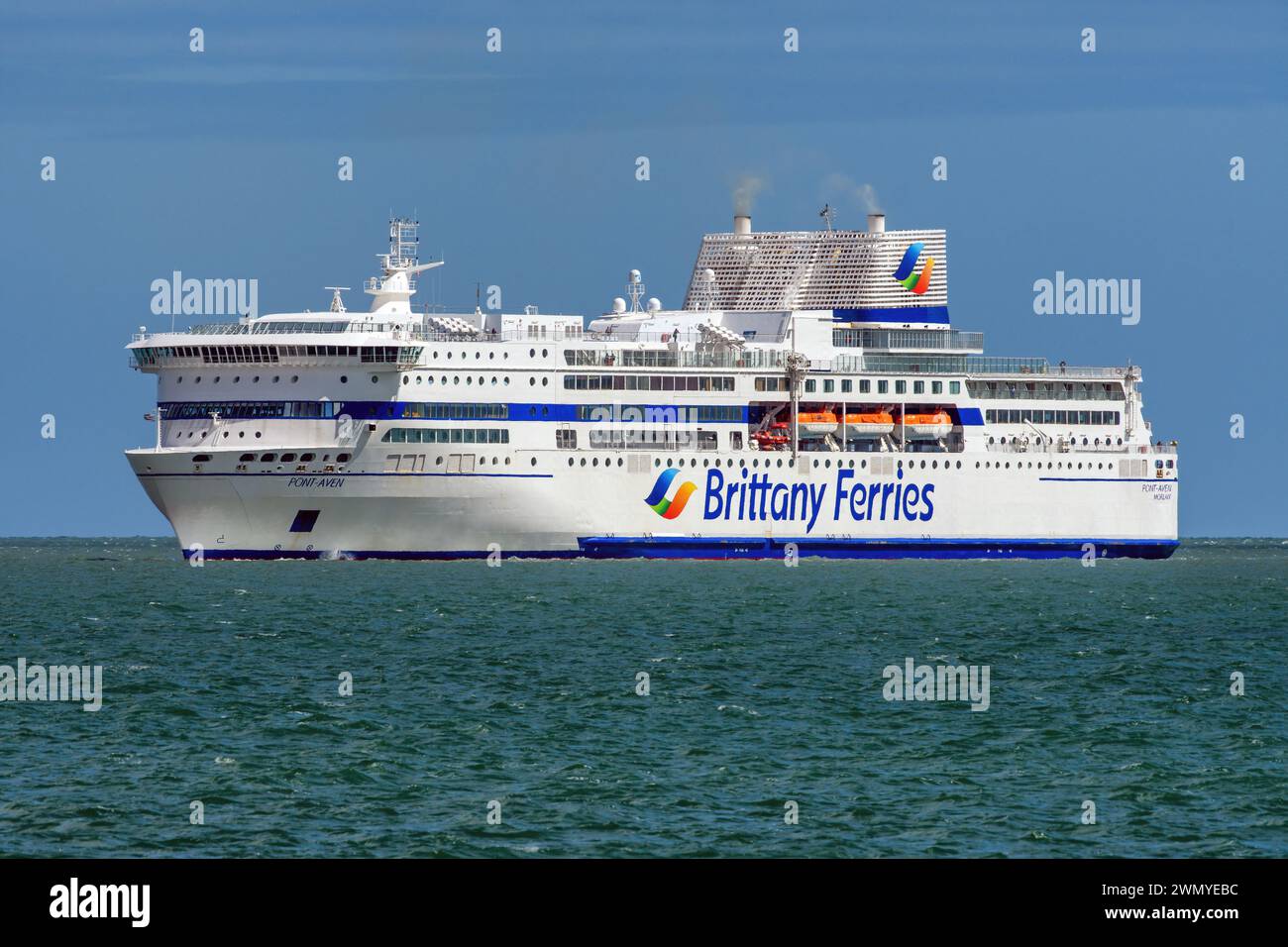 Pont-Aven is a cross-Channel ferry operated by Brittany Ferries on ...