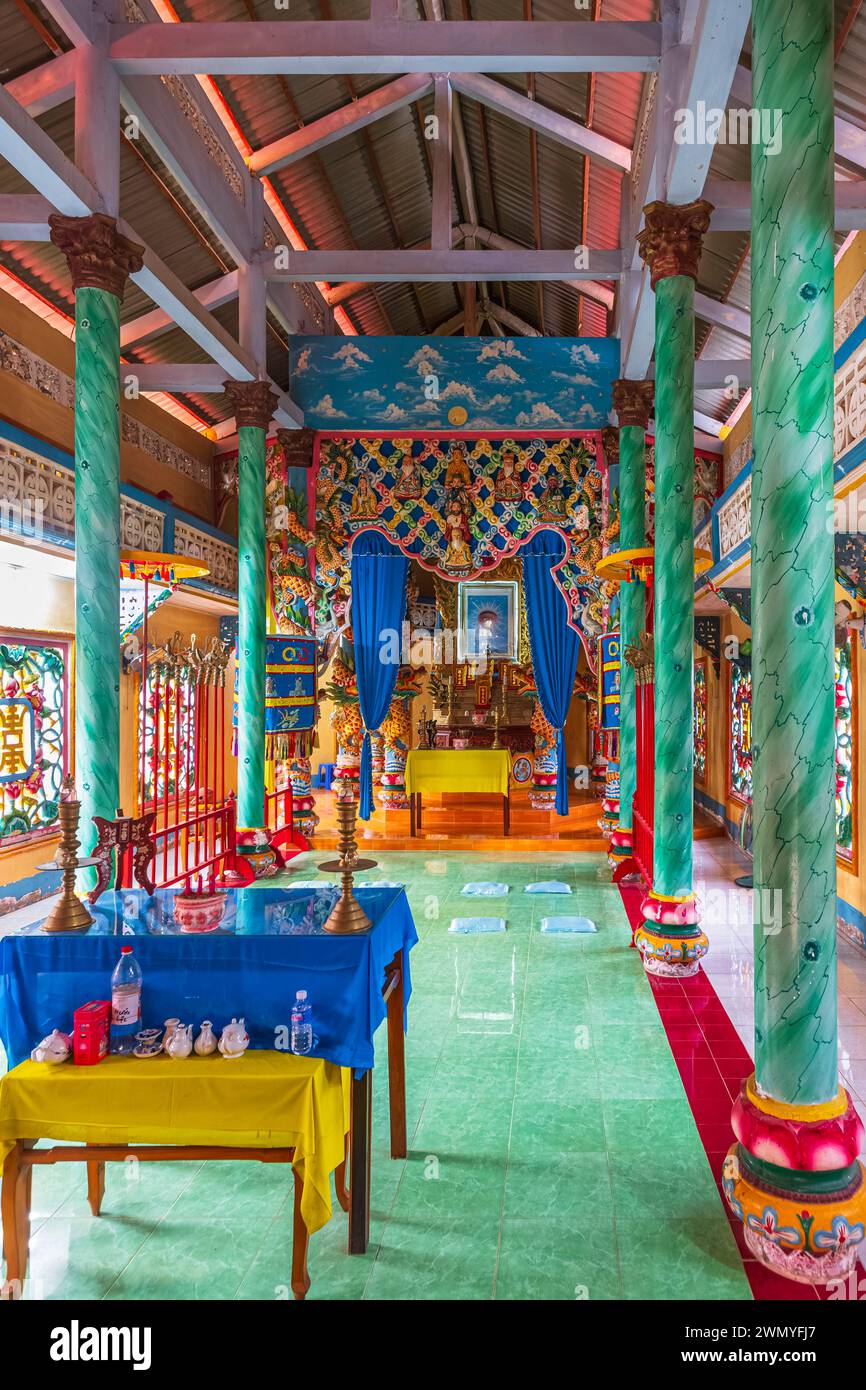 Vietnam, Mekong Delta, Tien Giang province, Tan Phong island, Cao Dai ...