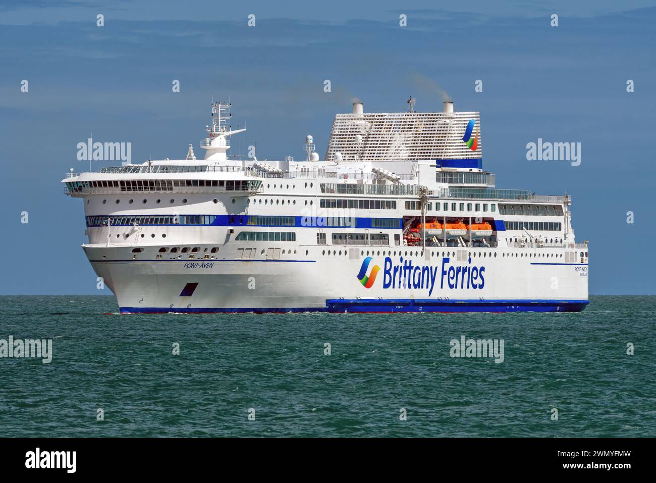 Pont-Aven is a cross-Channel ferry operated by Brittany Ferries on ...