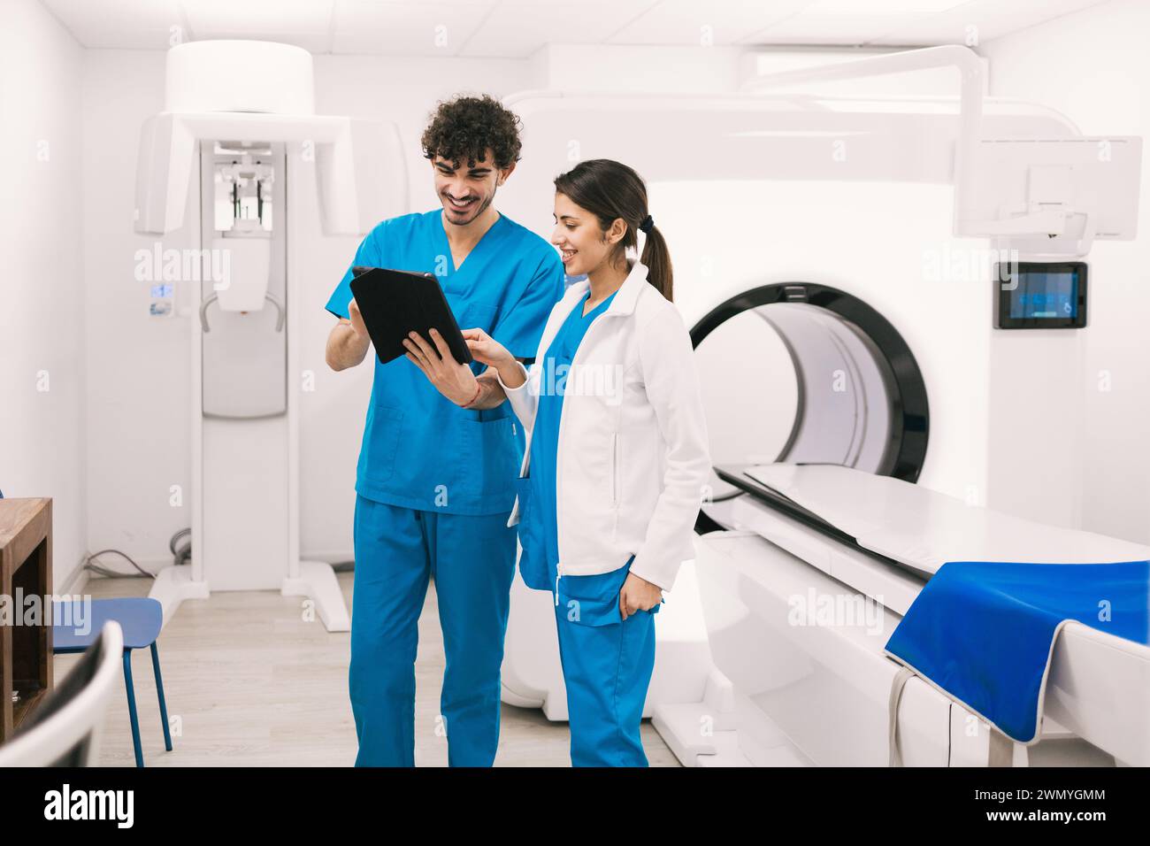 Female doctor engaged in hi-res stock photography and images - Alamy