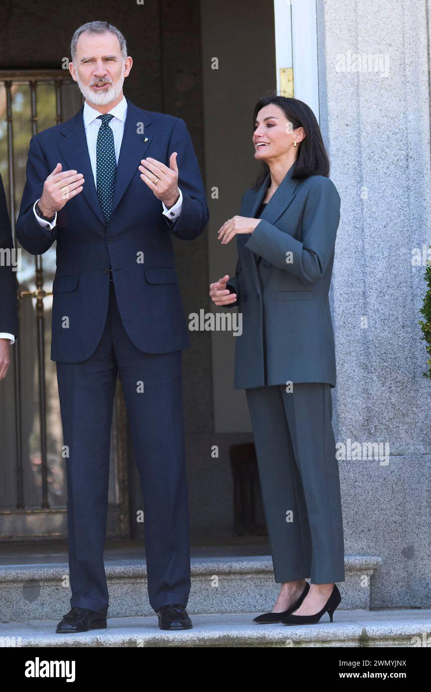 Madrid. Spain. 20240228, King Felipe VI of Spain, Queen Letizia of ...