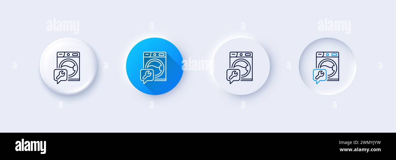 Washing machine repair service Stock Vector Images - Alamy