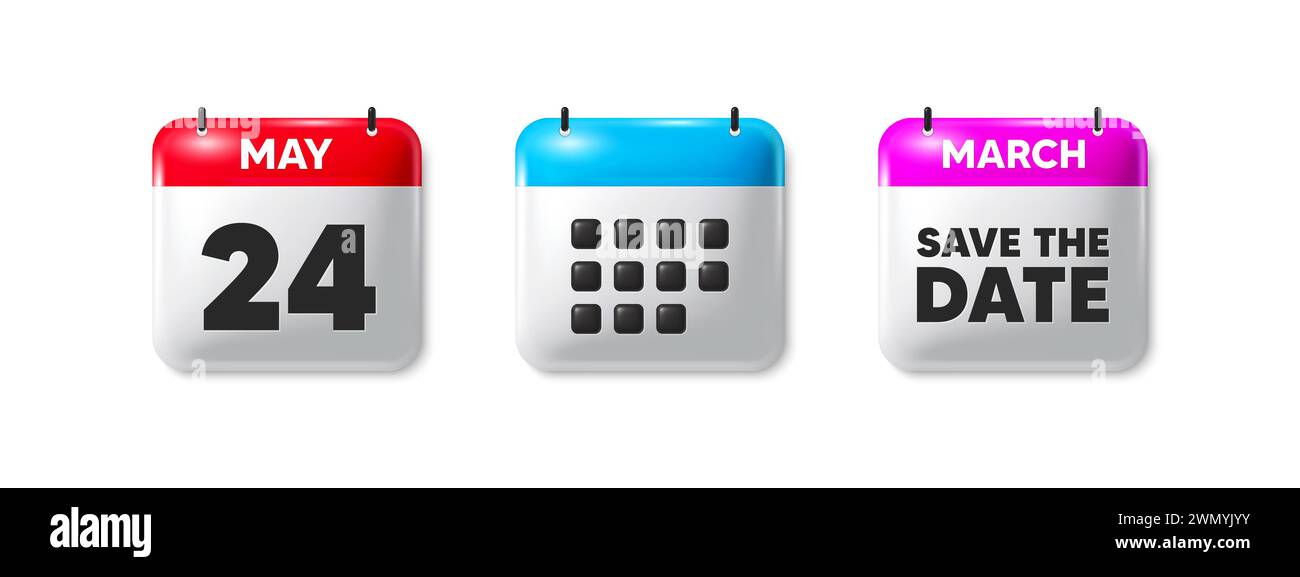 24th day of the month icon. Event schedule date. Calendar save the date ...