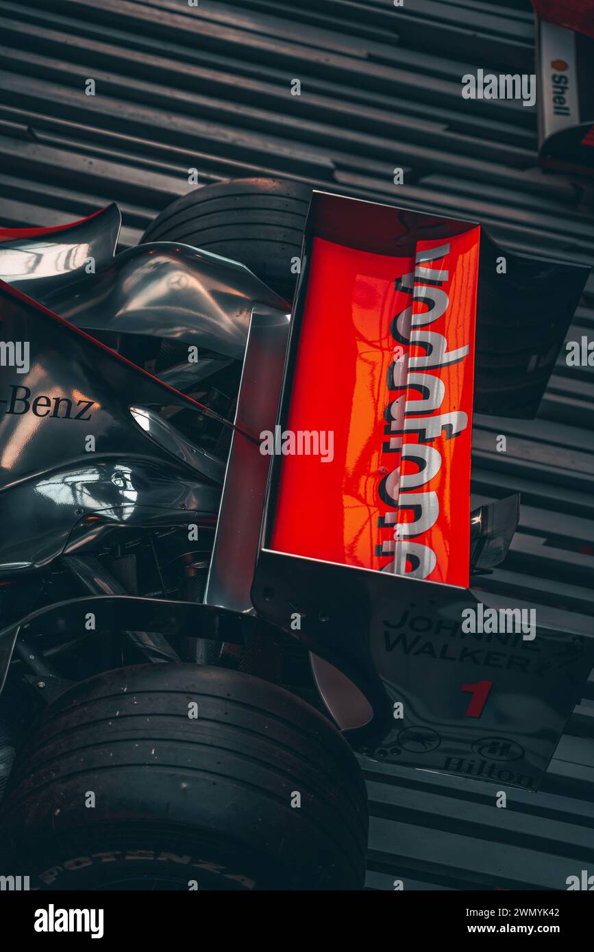Ferrari and Mclaren Formula 1 Cars Display Stock Photo - Alamy