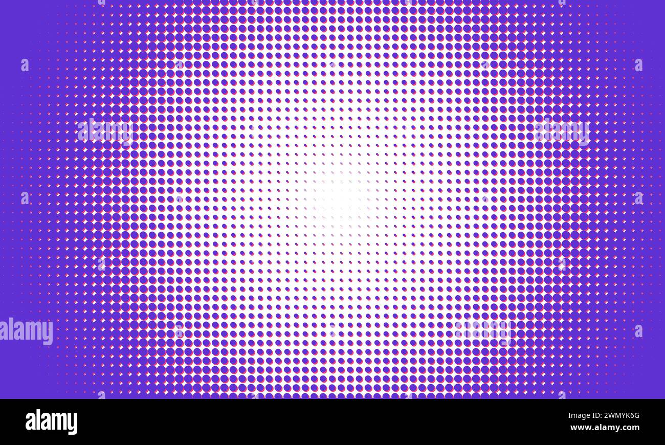 retro comic background raster gradient halftone. Pop Art purple ...