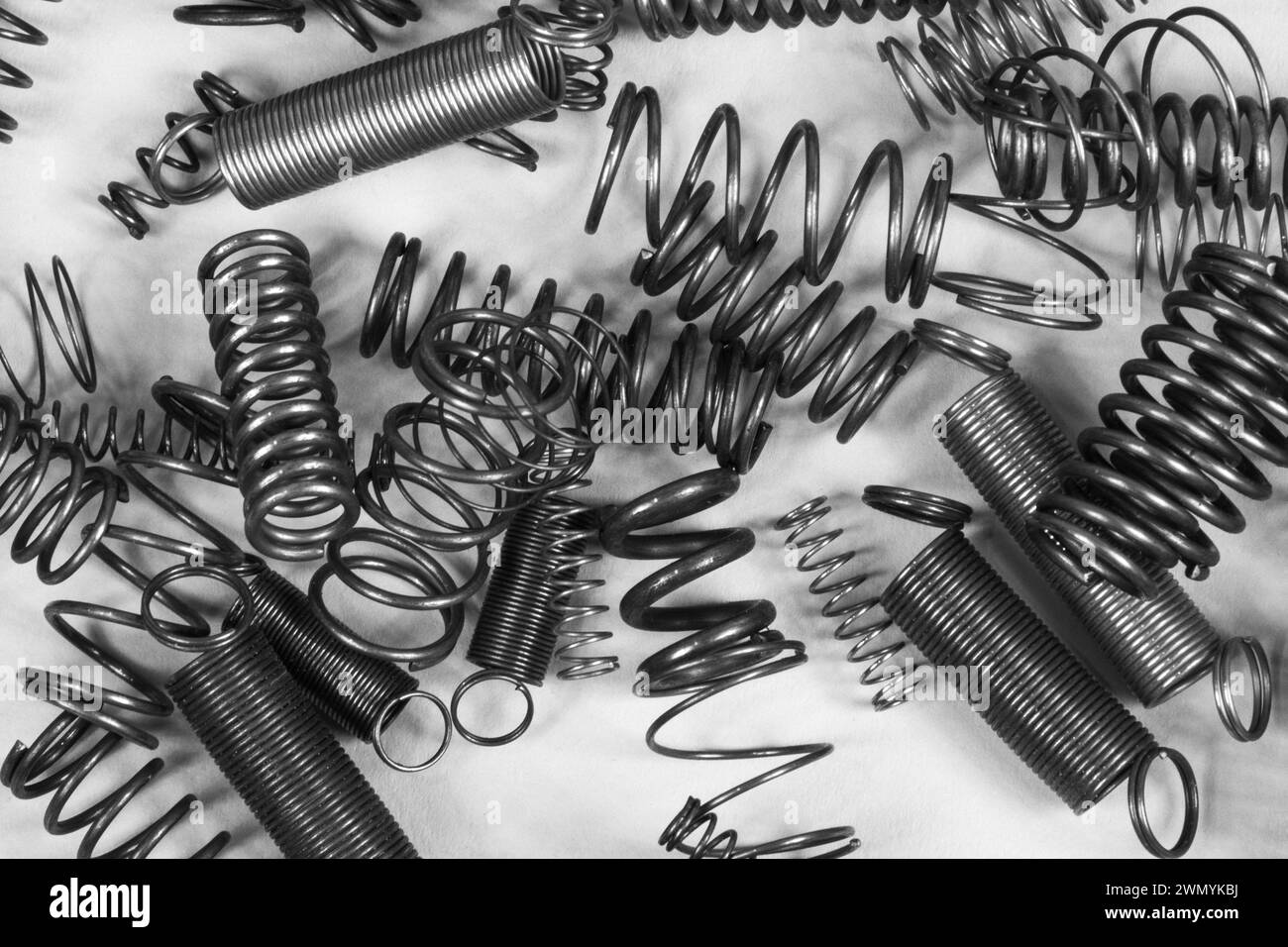 Industrial springs Black and White Stock Photos & Images - Alamy