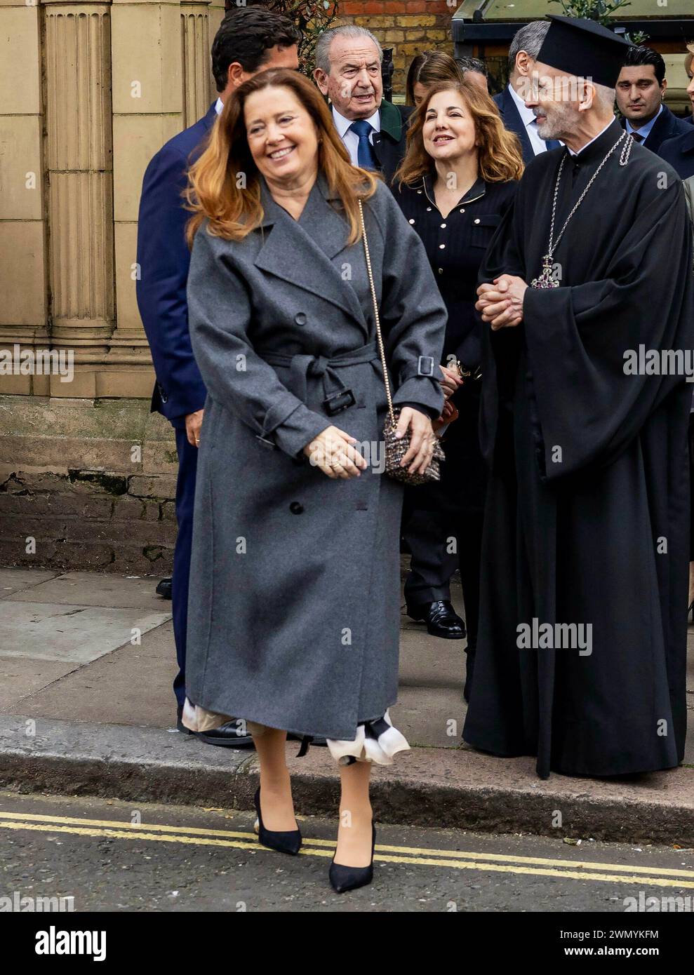 Princess Alexia of Greece and Carlos Morales Quintana leaves at the St ...