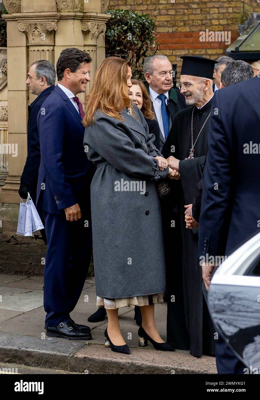 Princess Alexia of Greece and Carlos Morales Quintana leaves at the St ...