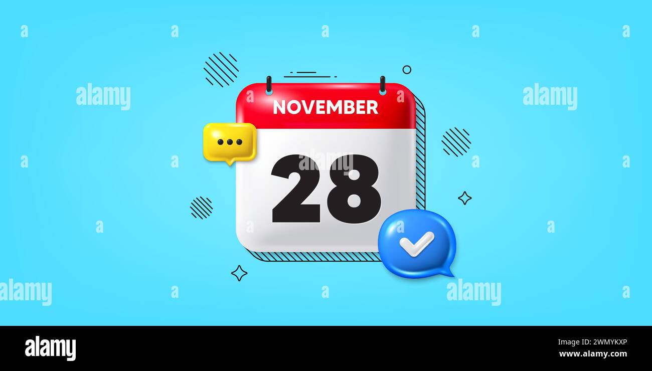 28th day of the month icon. Event schedule date. Calendar date of ...