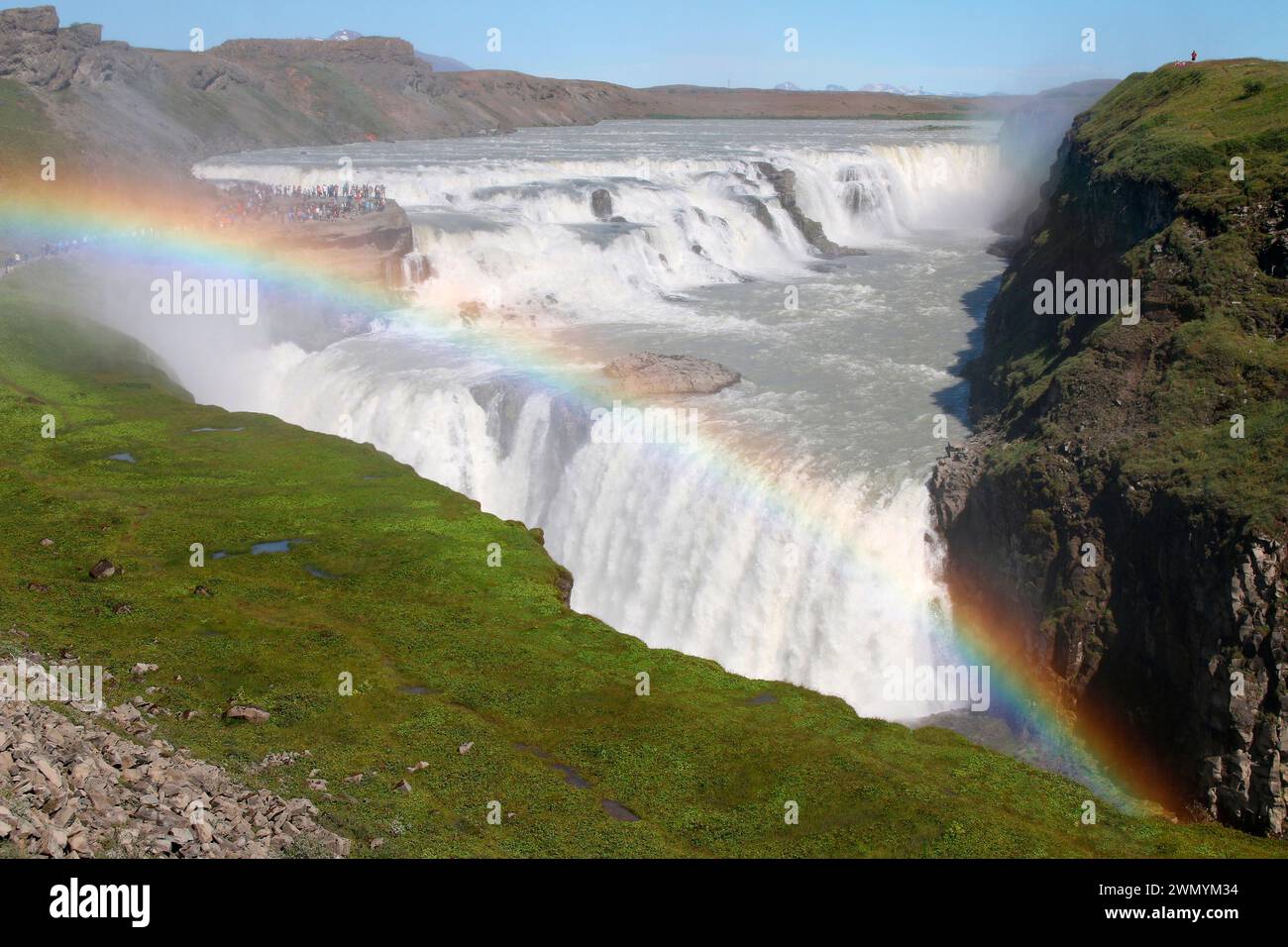 Gullfoss Wasserfall/ Waterfalls, Island Stock Photo - Alamy
