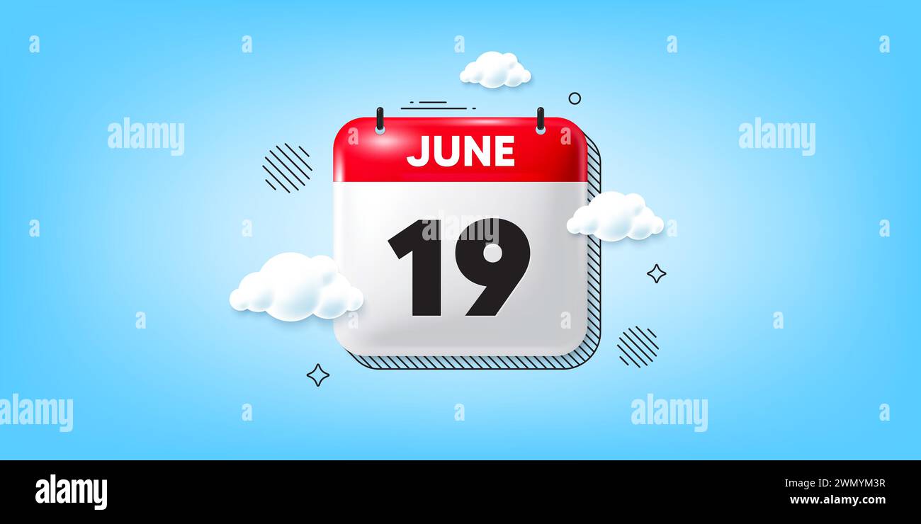 19 june calendar hi-res stock photography and images - Alamy