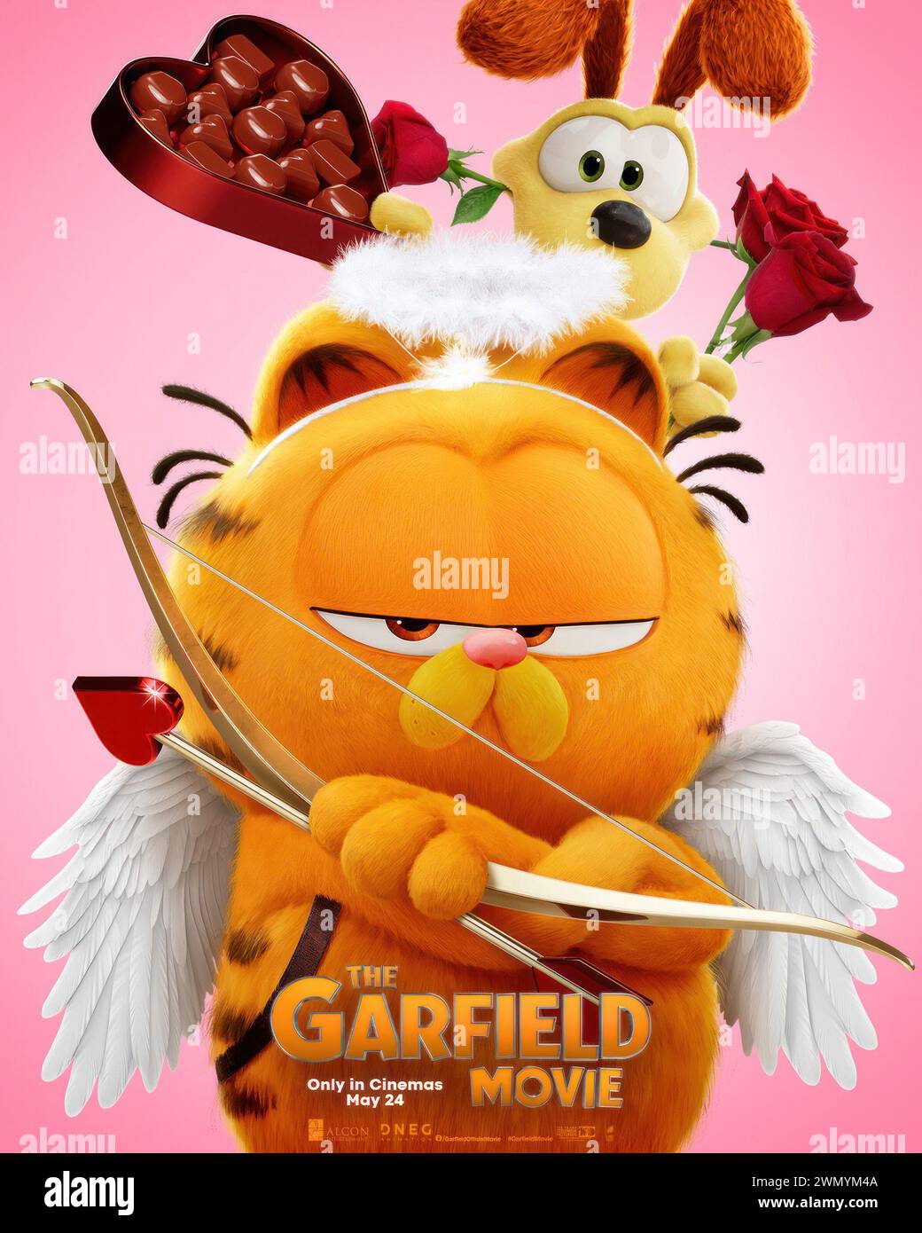 THE GARFIELD MOVIE, (aka GARFIELD), British poster, from top: Odie ...