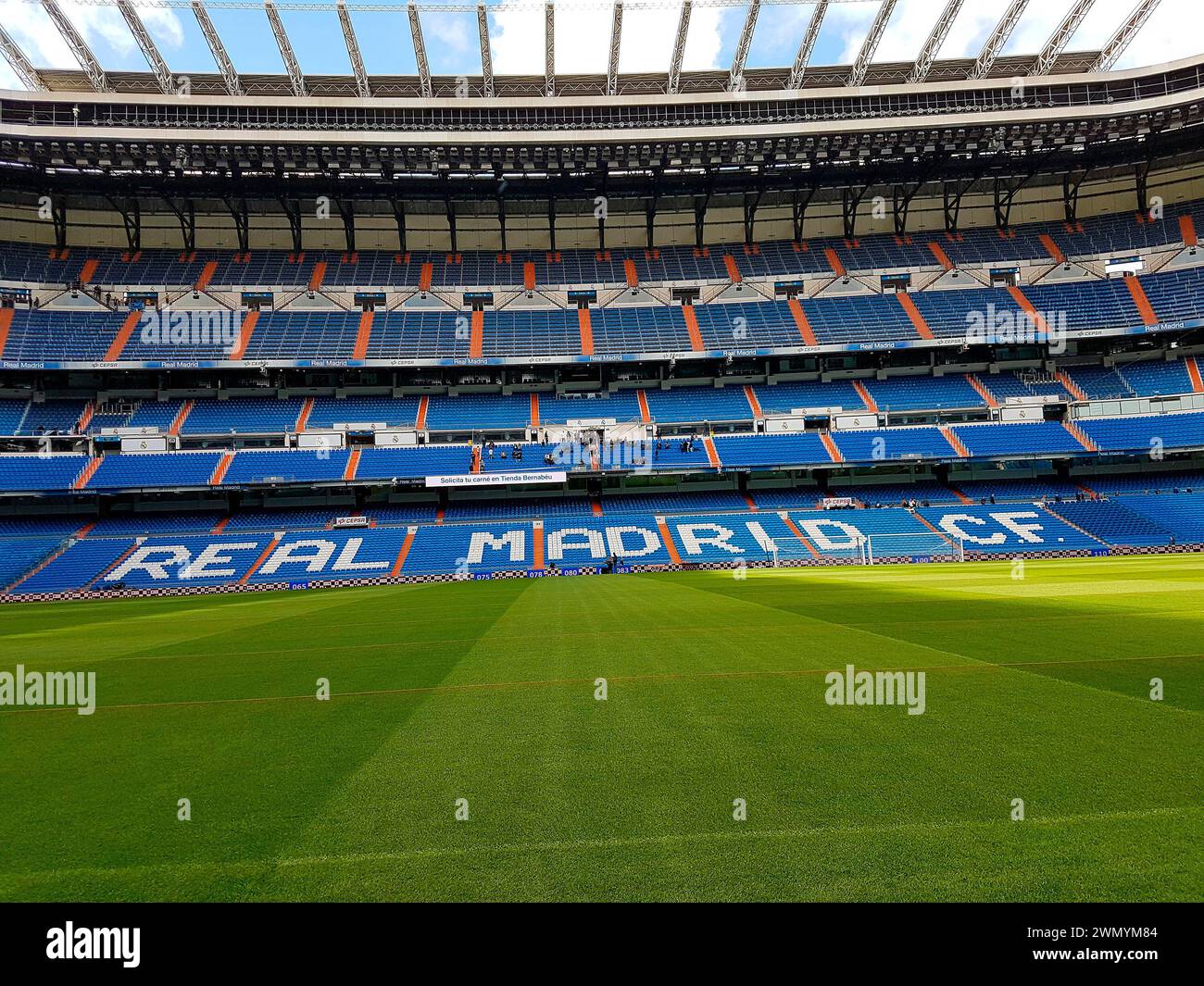 Santiago Bernabeu Stadion, Real Madrid, Madrid Stock Photo - Alamy