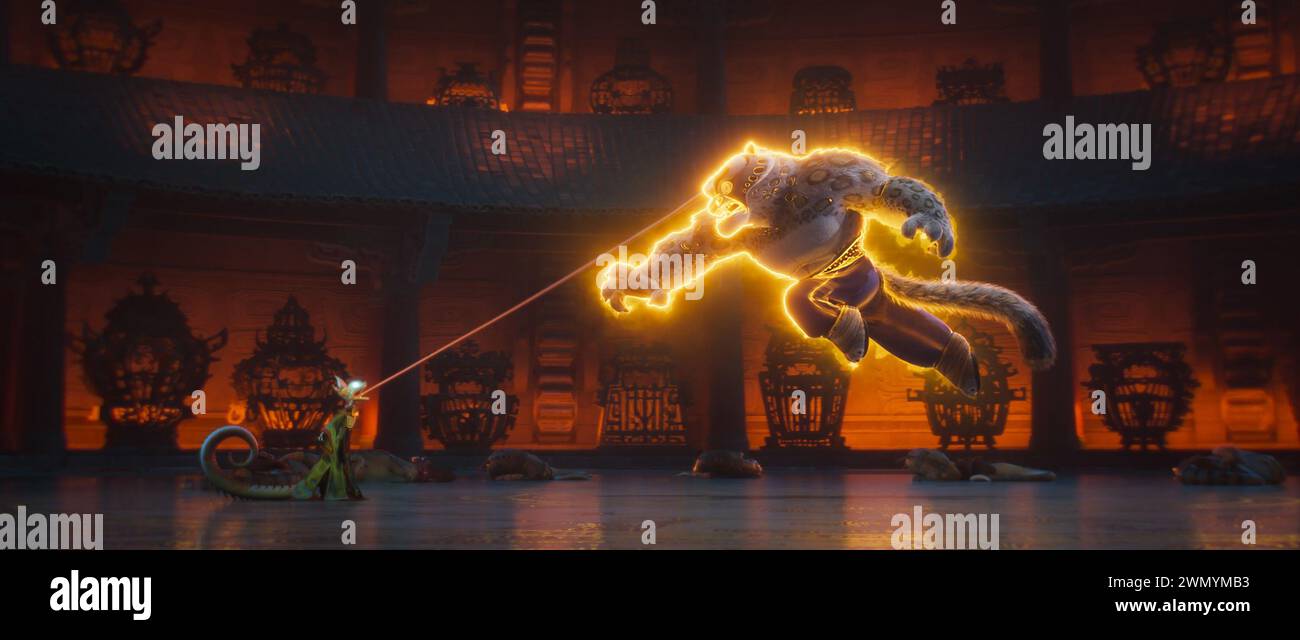 KUNG FU PANDA 4, from left: Chameleon (voice: Viola Davis), Tai Lung ...