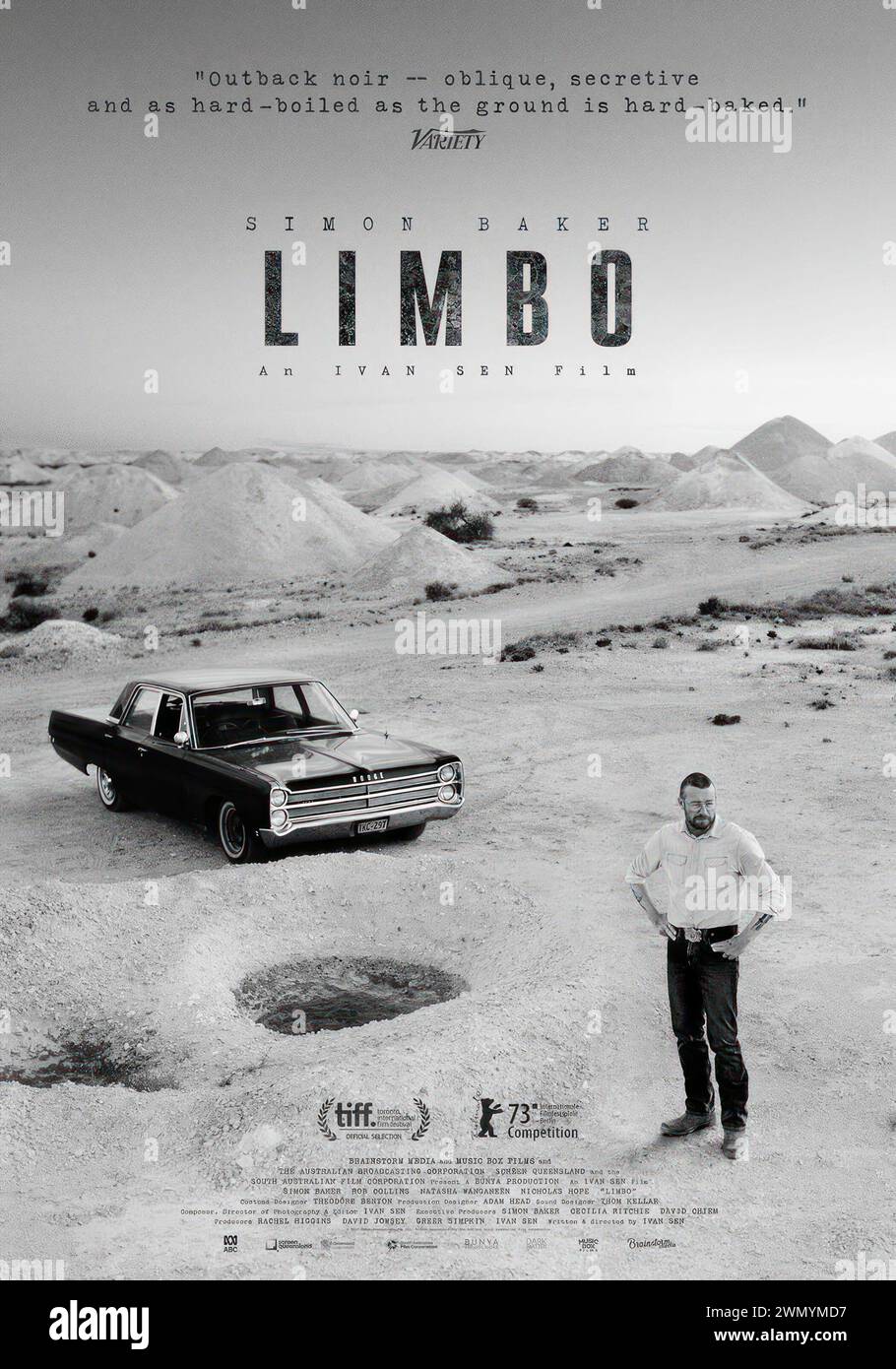 LIMBO, US poster, Simon Baker, 2023. © Music Box Films / Courtesy ...