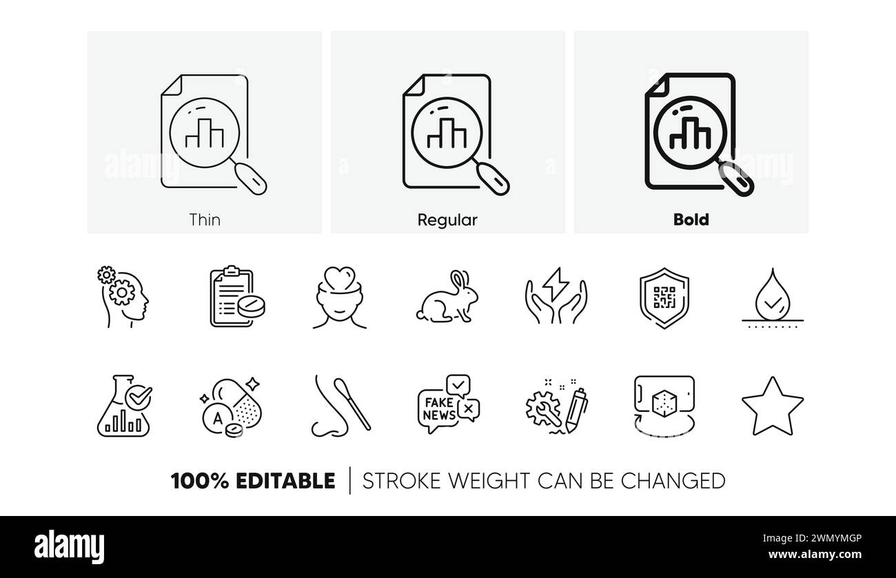 Mental health, Qr code and Safe energy line icons. For web app, printing. Line icons. Vector ...