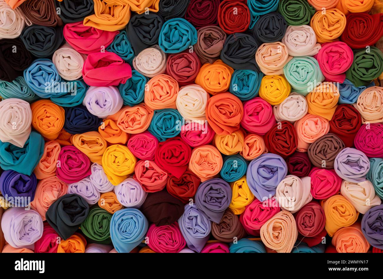 Brown fabric rolls hi-res stock photography and images - Alamy