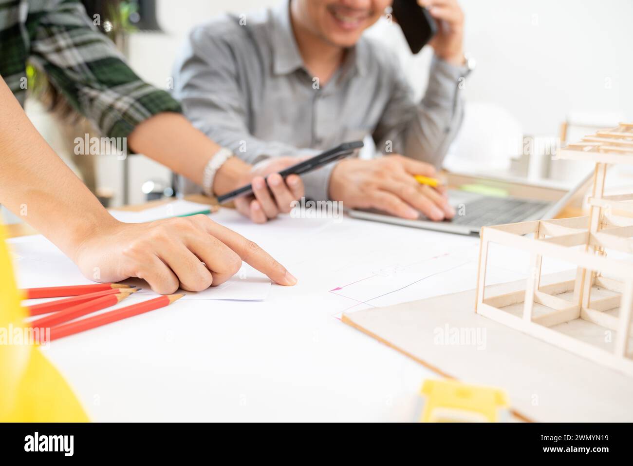 Group professional architects in hi-res stock photography and images ...