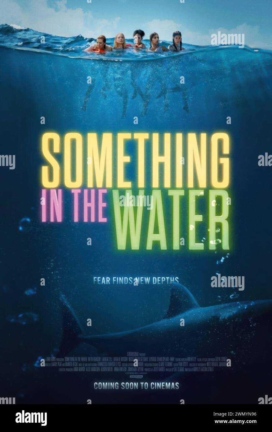 SOMETHING IN THE WATER, poster, from left: Natalie Mitson, Lauren Lyle ...