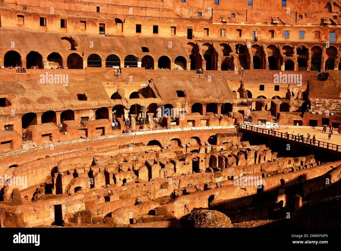 Exploring inside the colosseum hi-res stock photography and images - Alamy