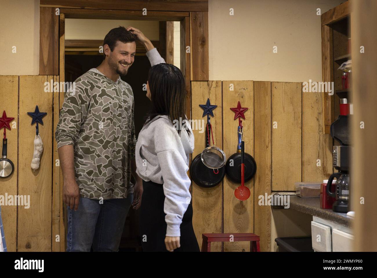 FARMER WANTS A WIFE, from left: Farmer Mitchell Kolinsky, Dater Kiana ...