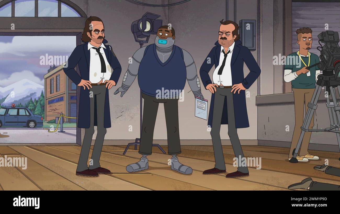 GRIMSBURG, center: Detective Greg Summers (voice: Kevin Michael ...