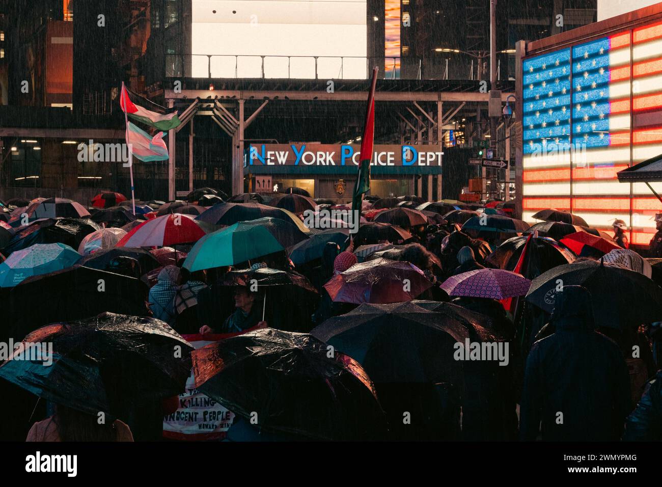 People hold a vigil for Aaron Bushnell, a 25-year-old service member of ...
