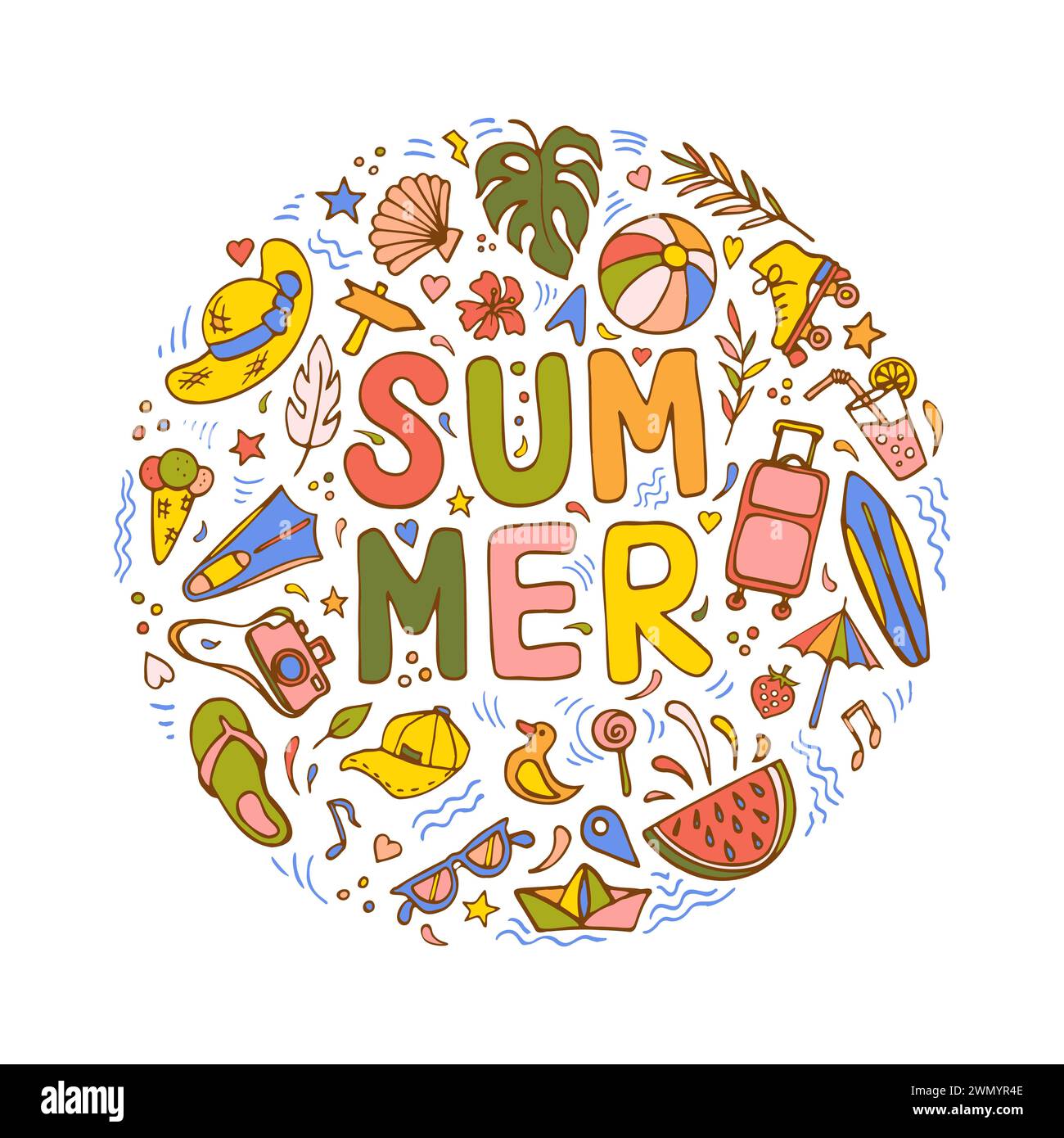 Nature themed composition Cut Out Stock Images & Pictures - Alamy